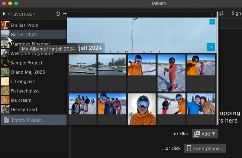 Project Groups in jAlbum 35 – jAlbum Blog