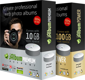 jAlbum - Free Photo Gallery Website Software