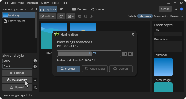 Download Free Online Photo & Video Gallery Software - jAlbum